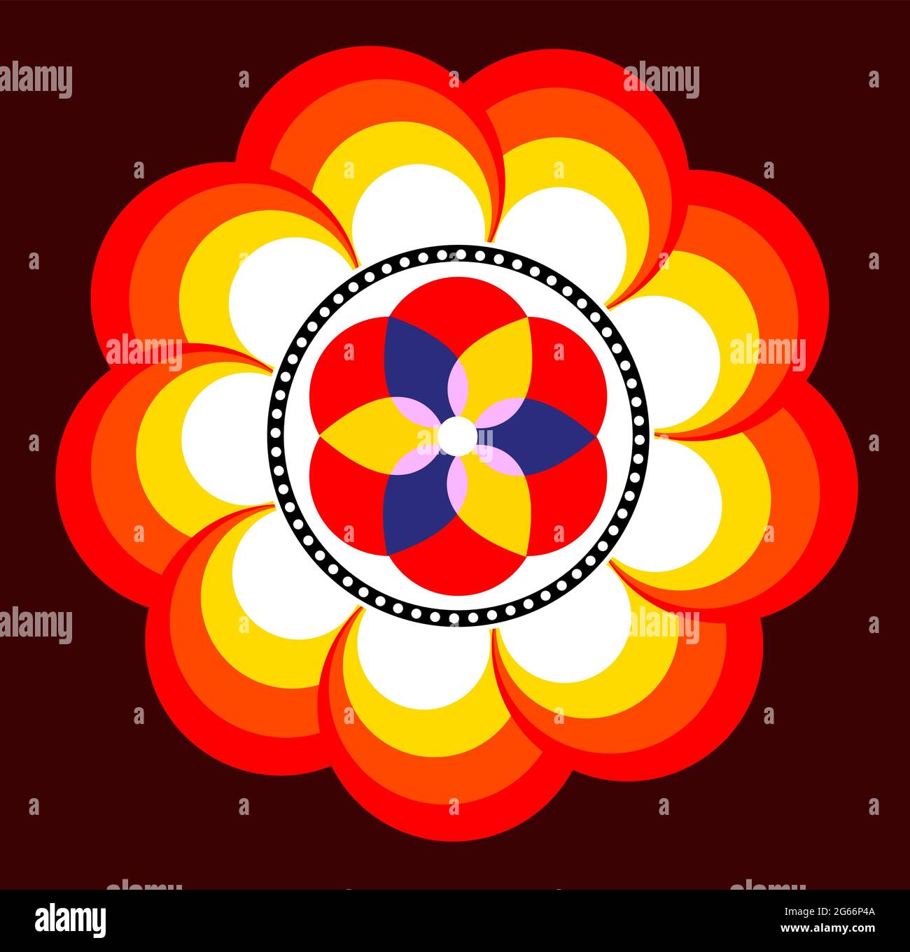 Rangoli art on diwali festival Stock Vector Images - Alamy