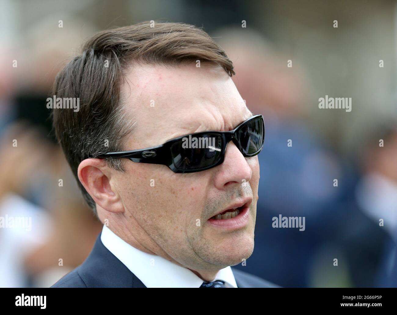 Trainer Aidan O'Brien after winning the Coral-Eclipse on St Mark's ...