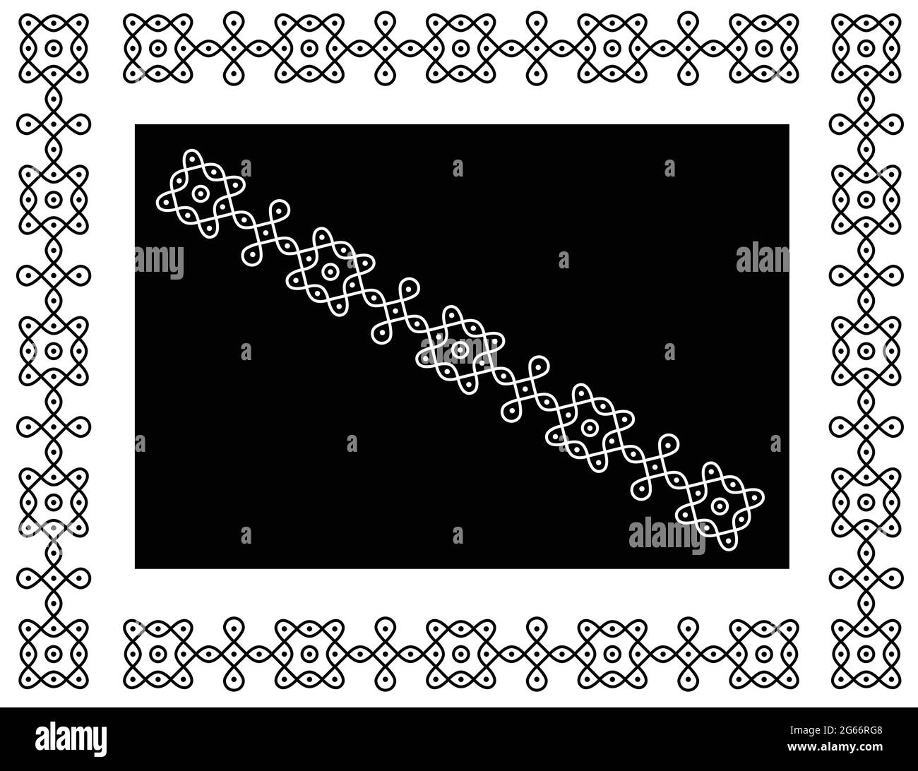 Rectangle border design concept of indian traditonal and cultural ...