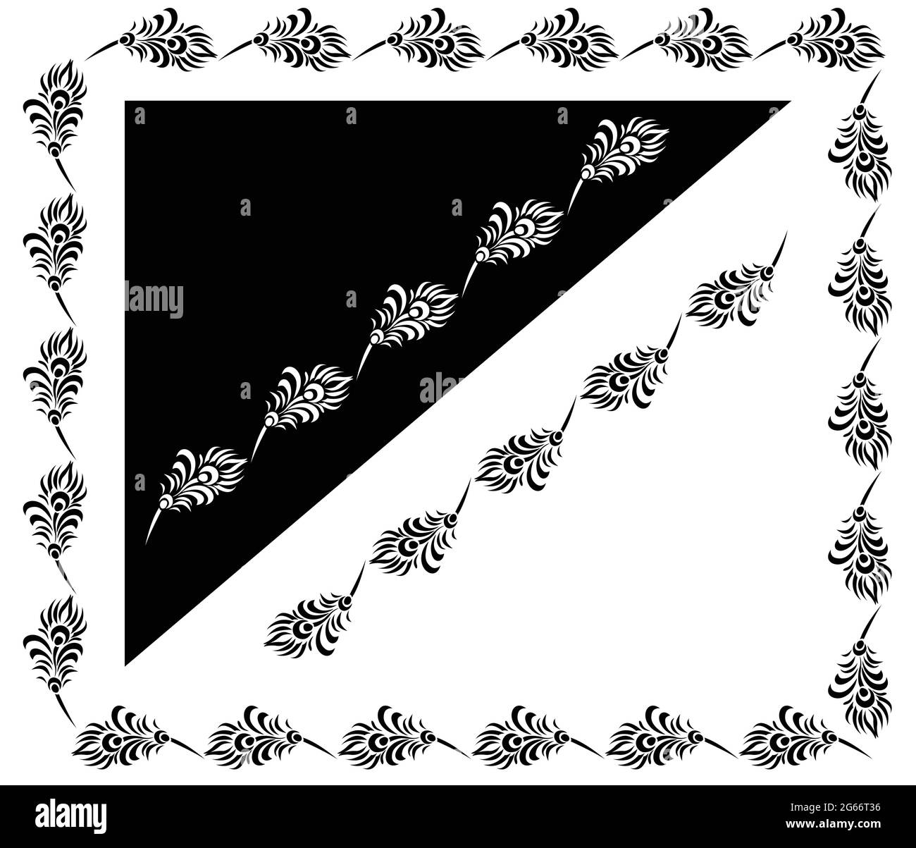 Rectangle border design concept of indian traditonal and cultural ...