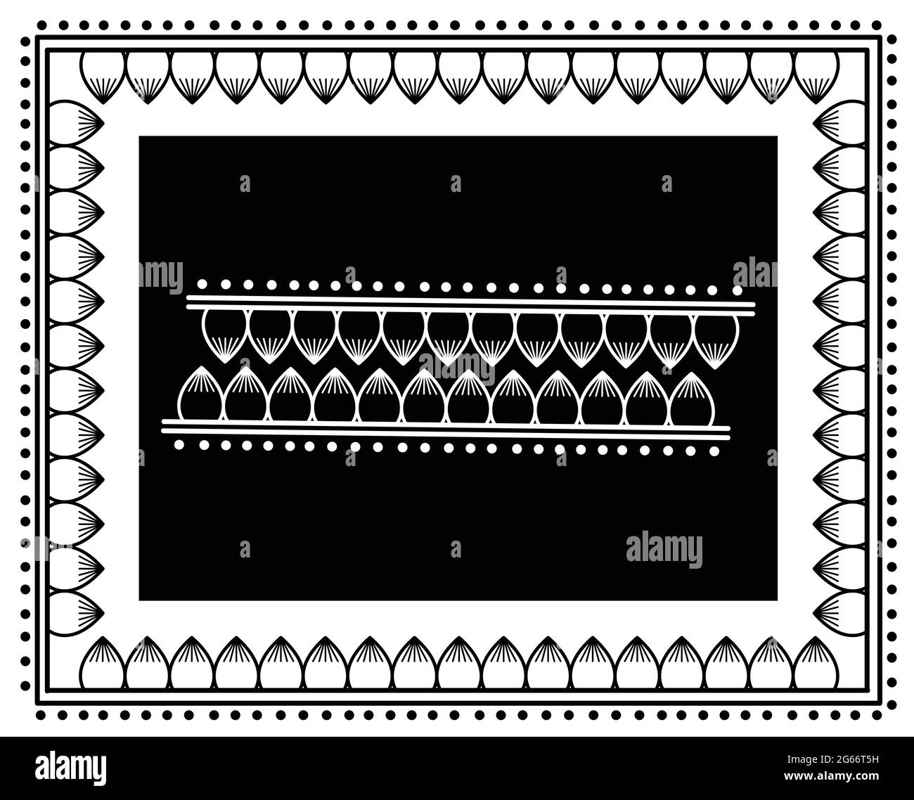Rectangle border design concept of indian traditonal and cultural ...