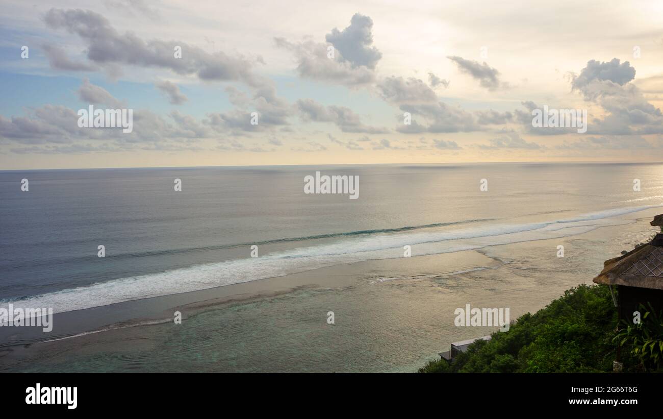 Beautiful beach landscape at sunset Stock Photo - Alamy