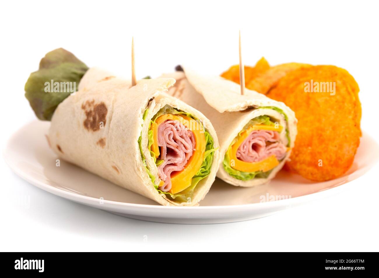 Ham salad tortilla Cut Out Stock Images & Pictures - Alamy