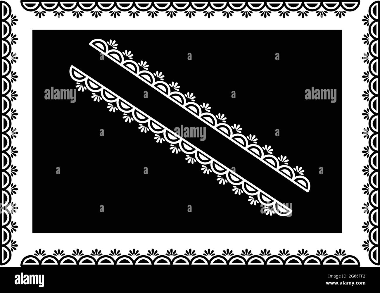 Rectangle border design concept of indian traditonal and cultural ...