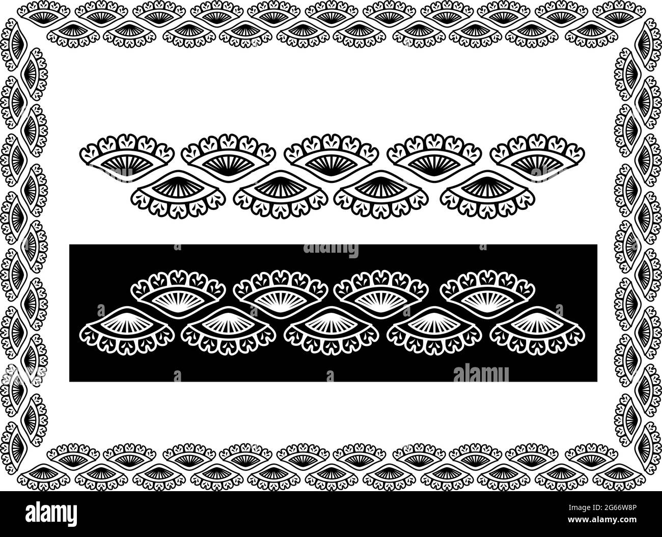 Rectangle border design concept of indian traditonal and cultural ...