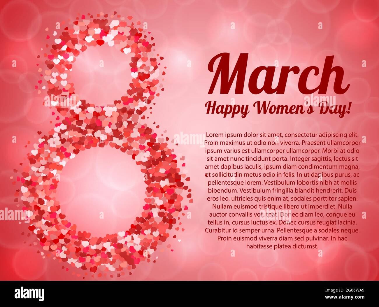 International women s day banner. March 8th bright vector illustration ...