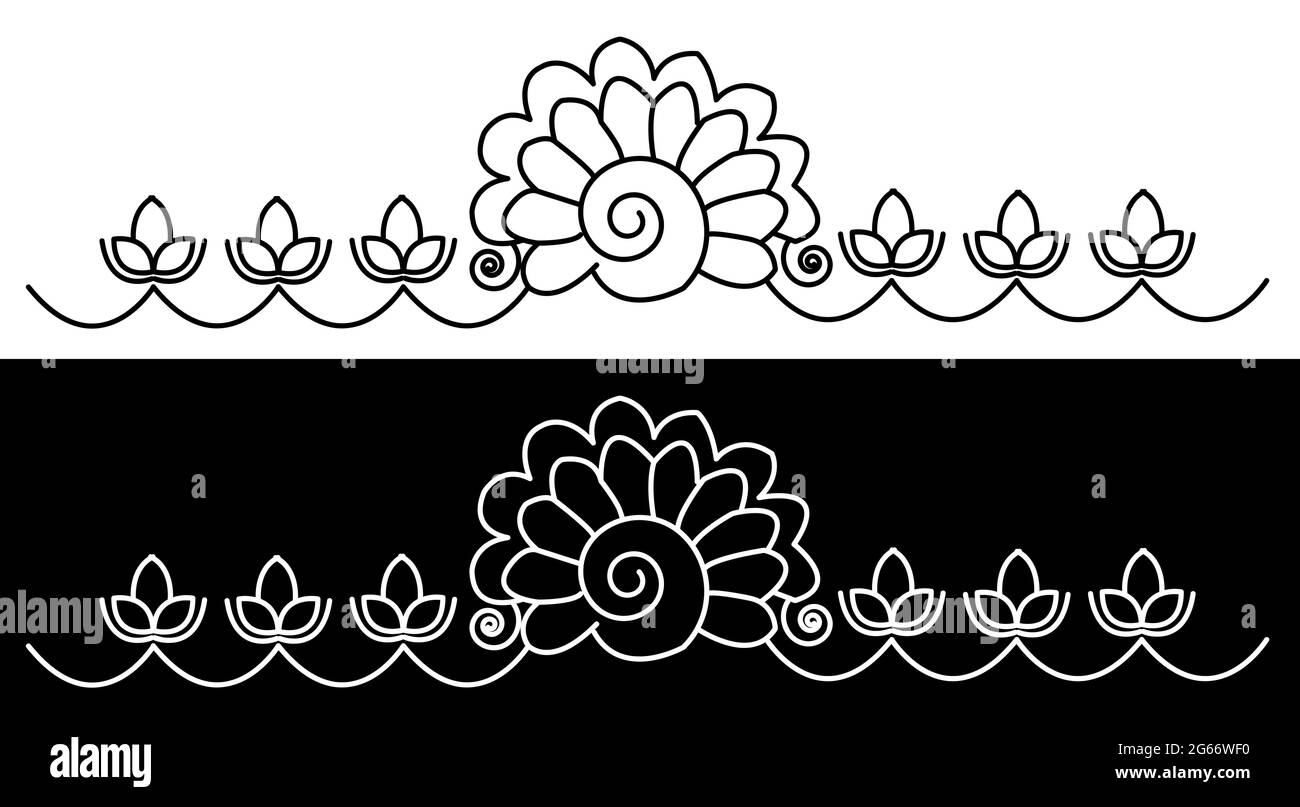 Indian Art Border Patterns