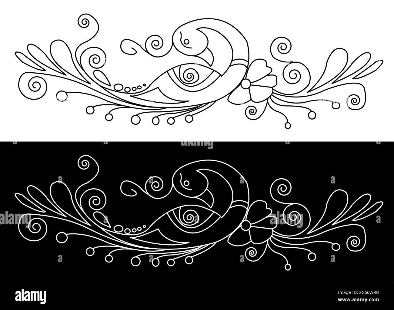 Indian Traditional and Cultural Border design concept of floral line ...
