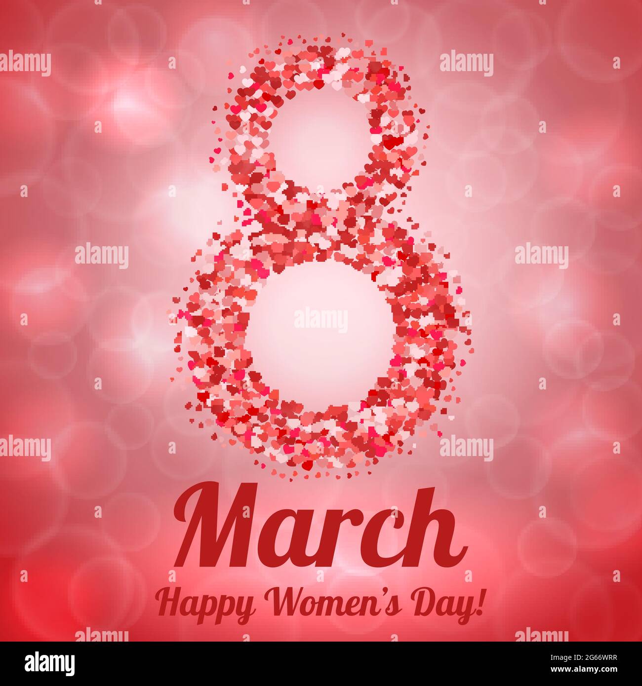 International women s day greeting card. March 8th bright vector ...