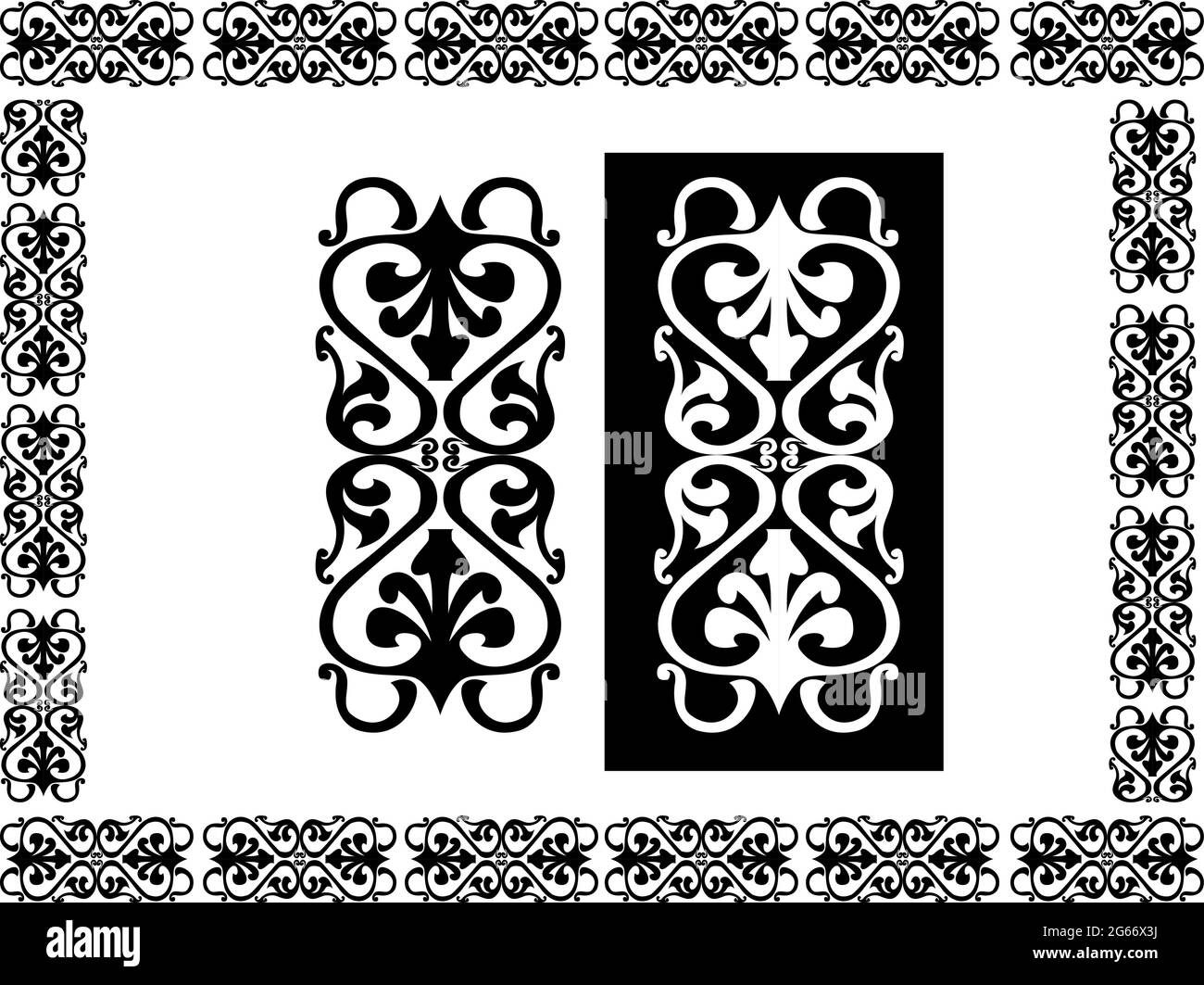 Rectangle border design concept of indian traditonal and cultural ...