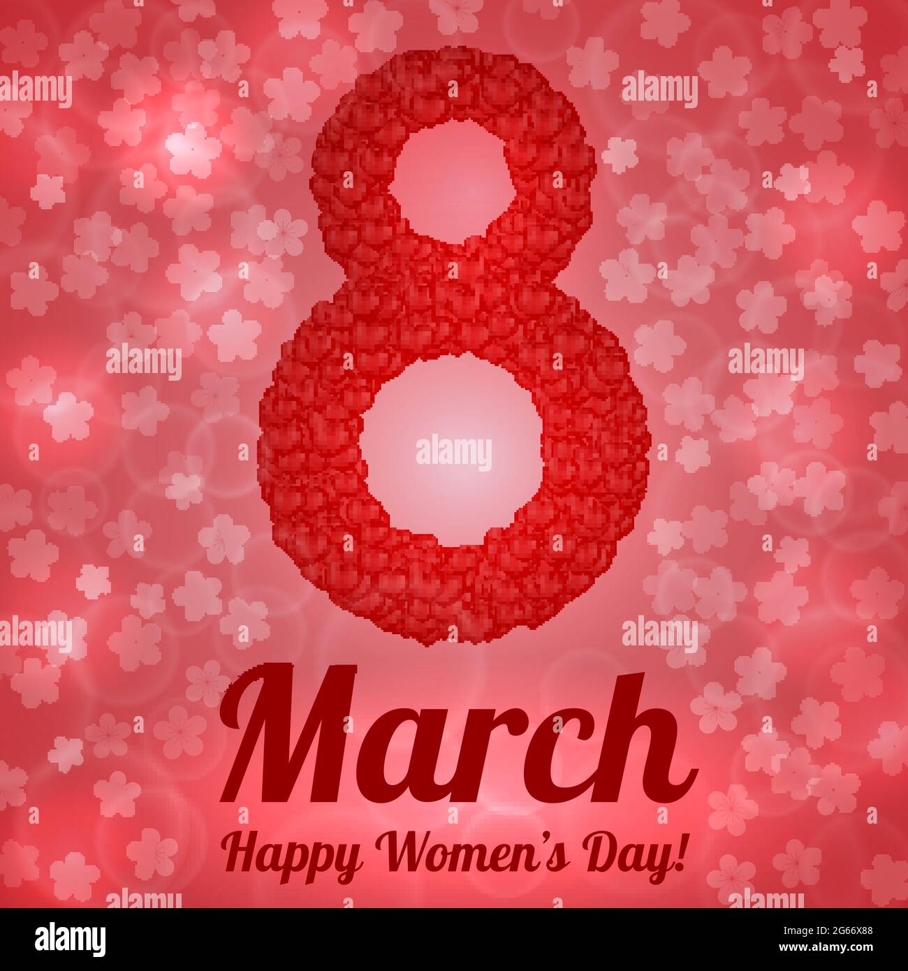 International women s day greeting card. March 8th vector illustration ...