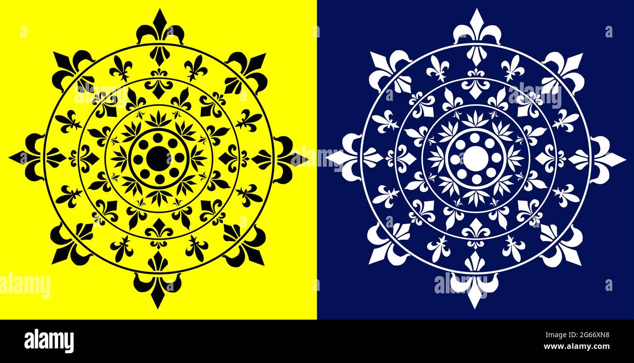 Indian Traditional and Cultural Rangoli Mandala design concept of ...