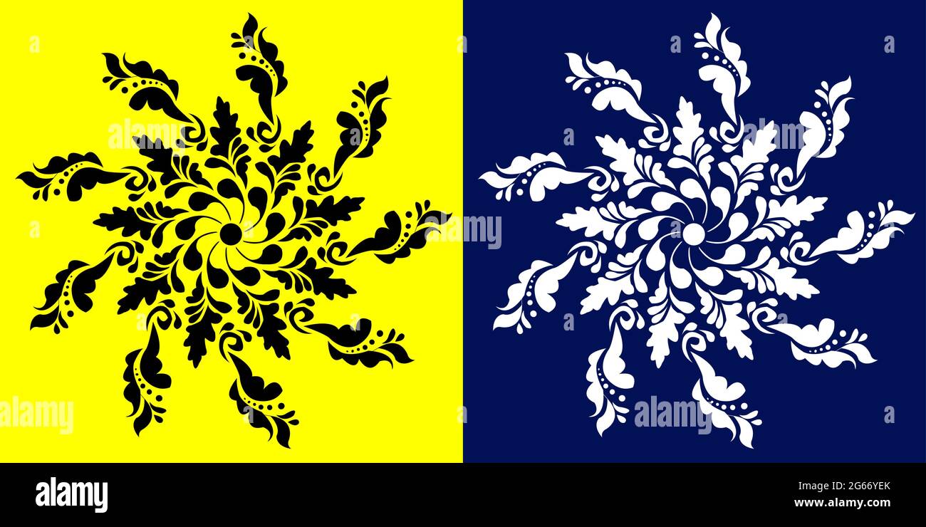 Indian Traditional and Cultural Rangoli Mandala design concept of ...