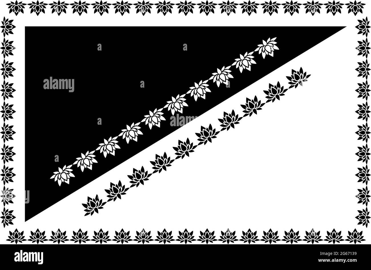 Rectangle border design concept of indian traditonal and cultural ...