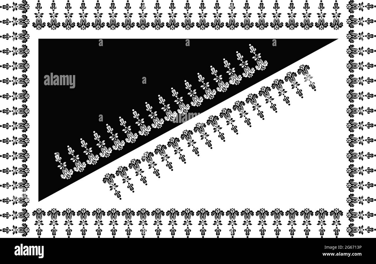 Rectangle border design concept of indian traditonal and cultural ...