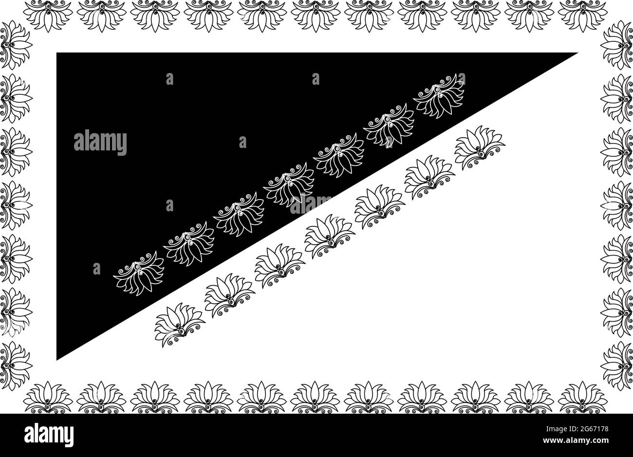 Rectangle border design concept of indian traditonal and cultural ...