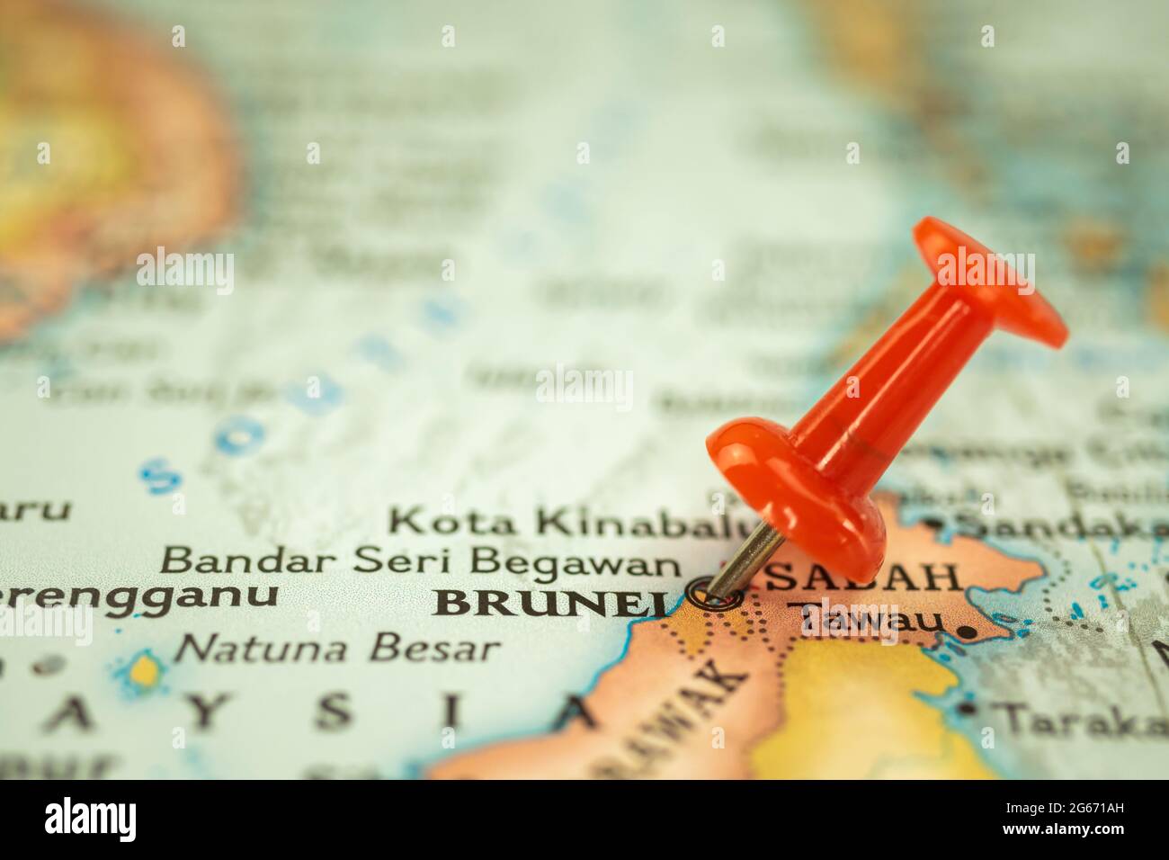Brunei map hi-res stock photography and images - Alamy
