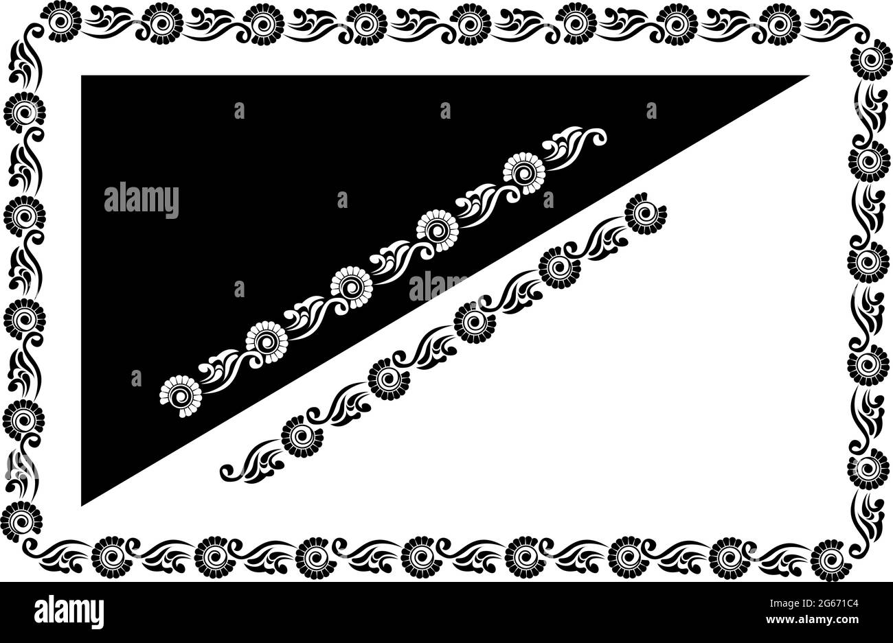 Rectangle border design concept of indian traditonal and cultural ...