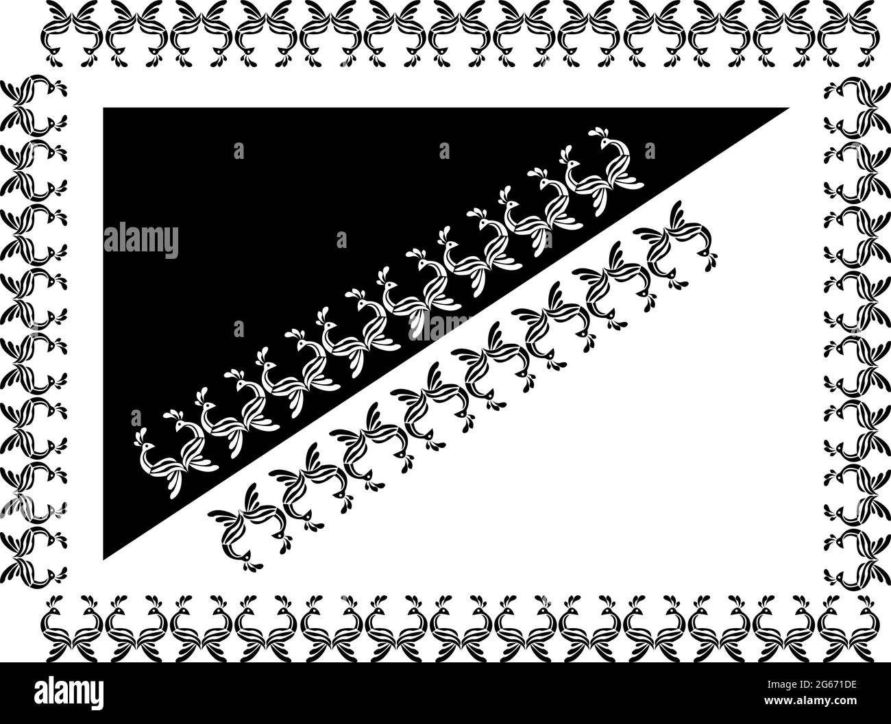 Rectangle border design concept of indian traditonal and cultural ...