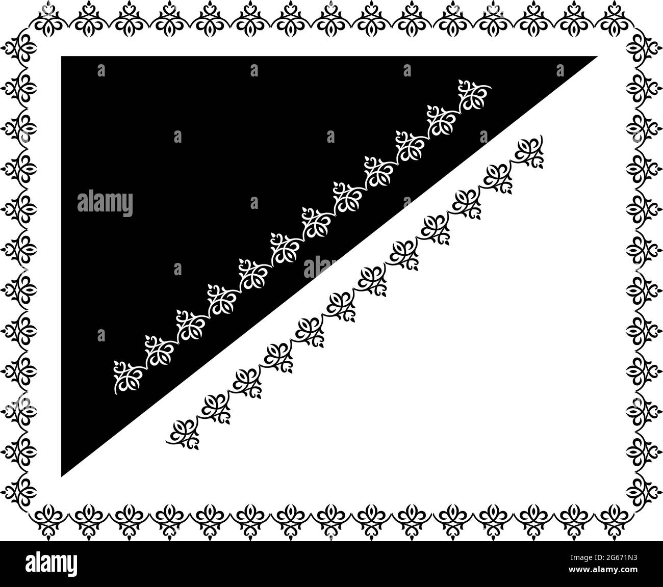 Rectangle border design concept of indian traditonal and cultural ...