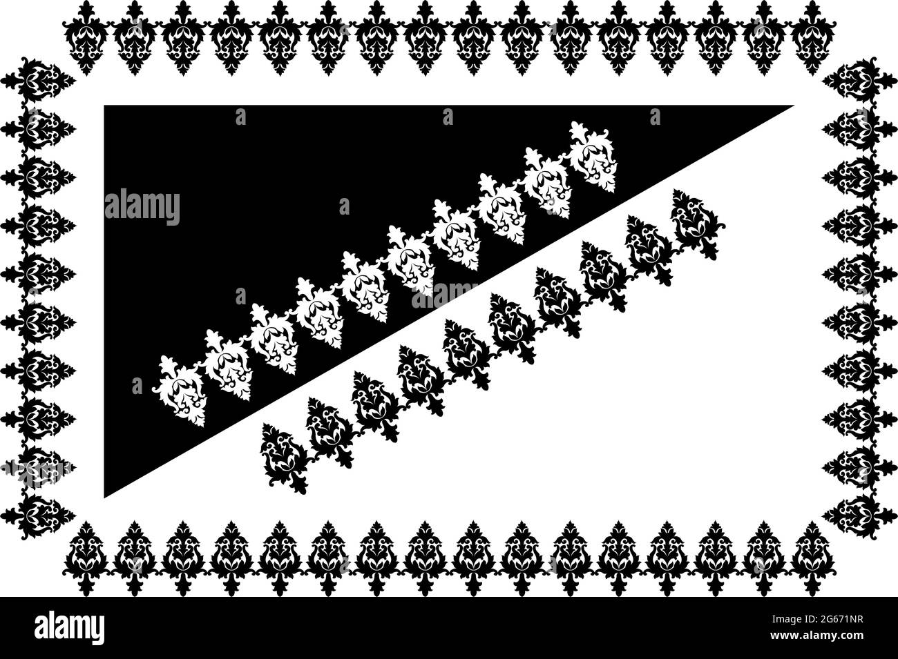 Rectangle border design concept of indian traditonal and cultural ...
