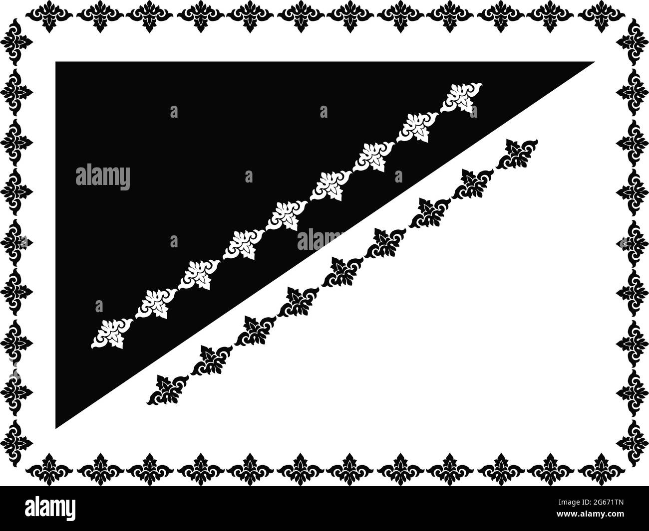 Rectangle border design concept of indian traditonal and cultural ...