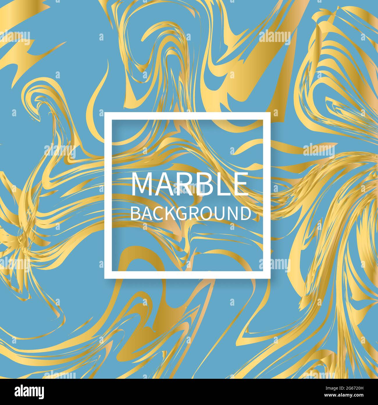 Blue and gold marble texture background. Liquid effect backdrop ...