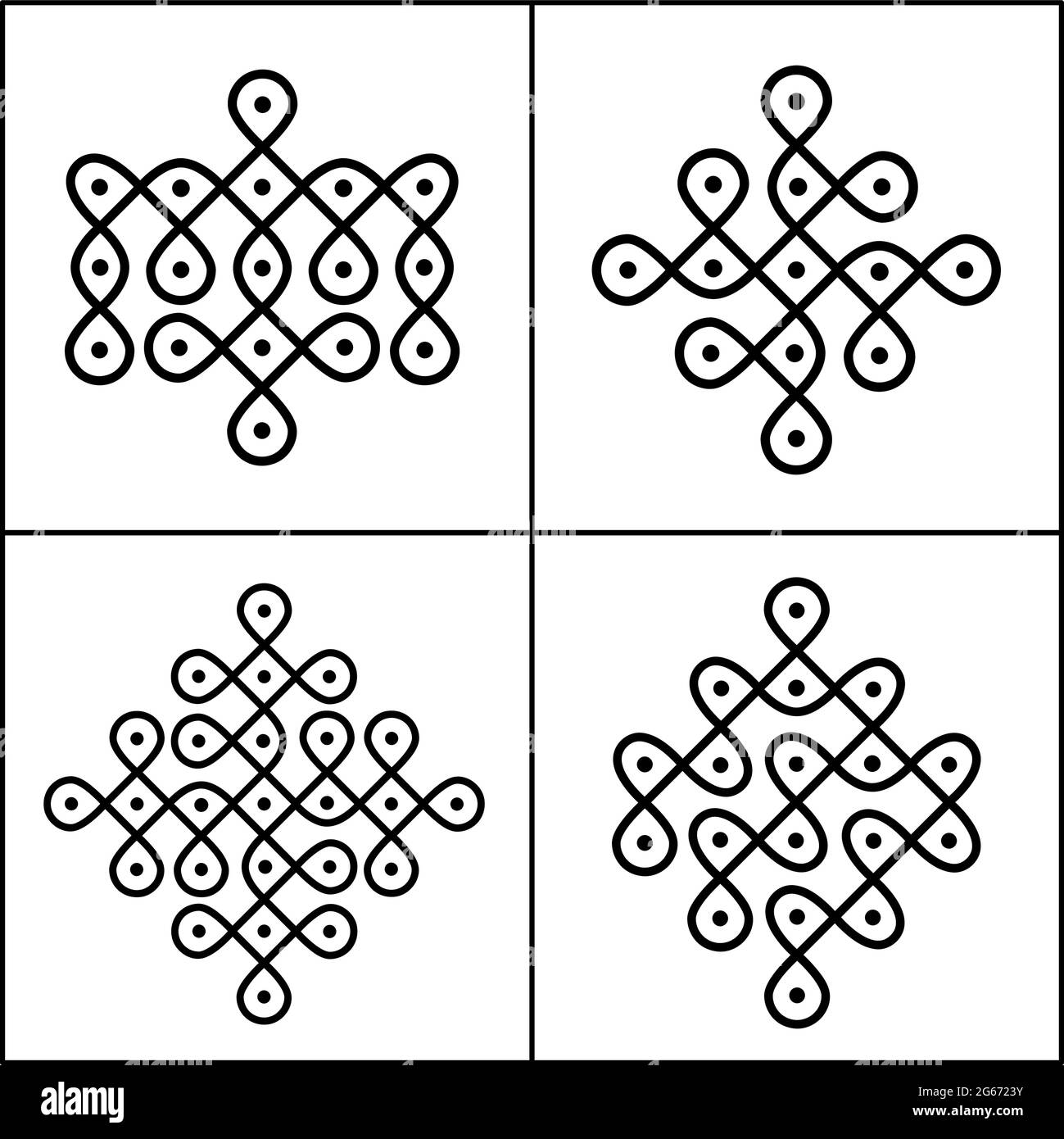 Indian Traditional and Cultural Rangoli or Kolam design concept of ...