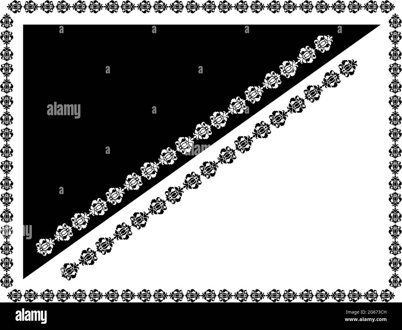 Rectangle border design concept of indian traditonal and cultural ...