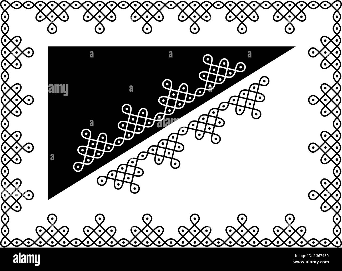 Rectangle border design concept of indian traditonal and cultural ...