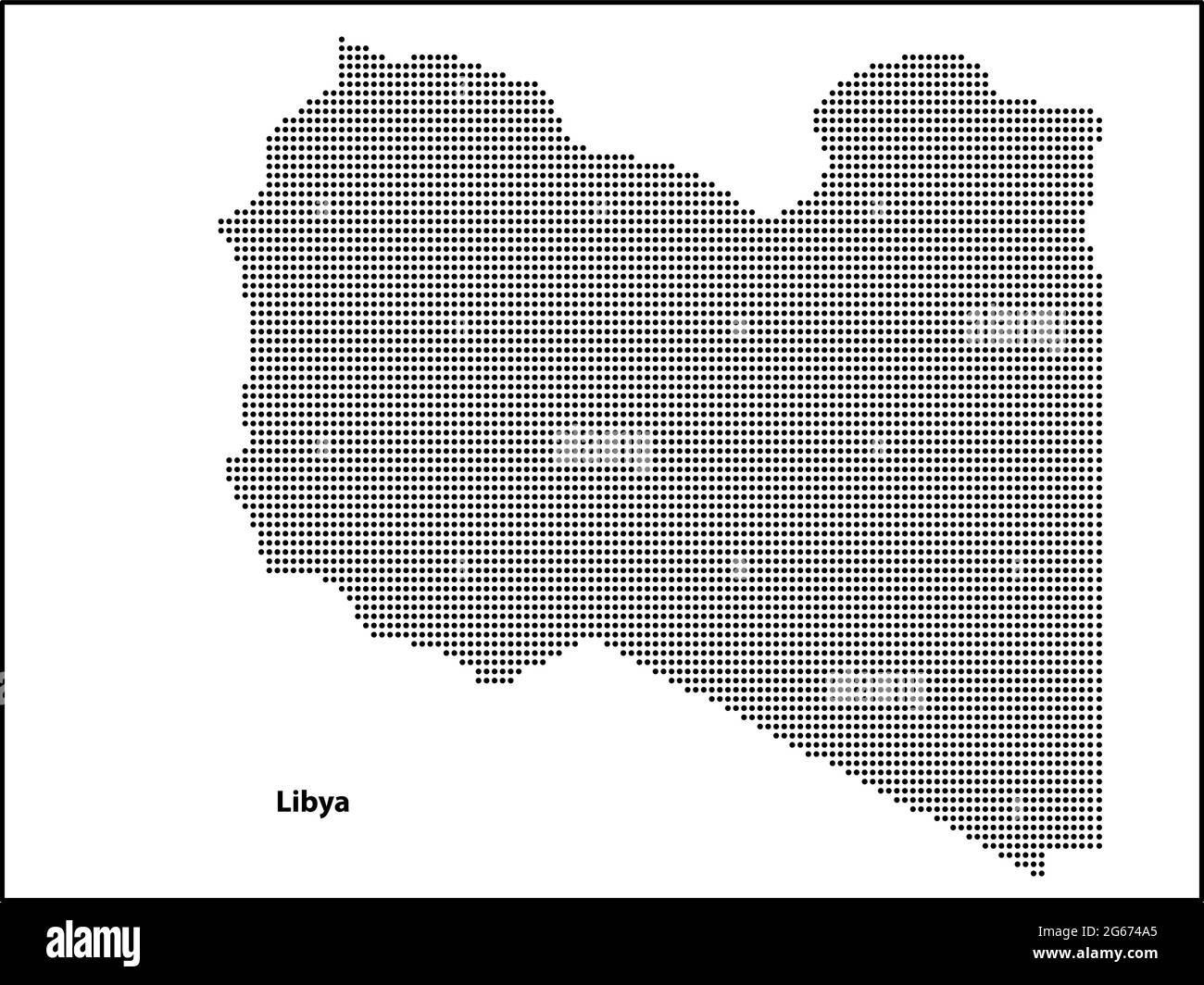 Libya outline map hi-res stock photography and images - Alamy
