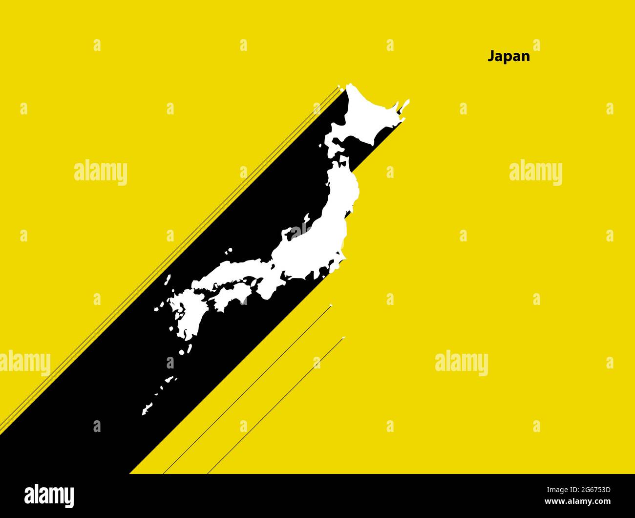 Japan map Stock Vector Images - Alamy