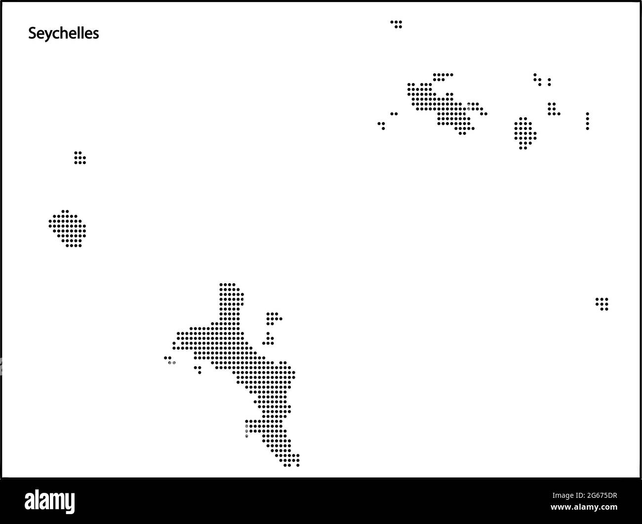 Vector halftone Dotted map of Seychelles country for your design ...