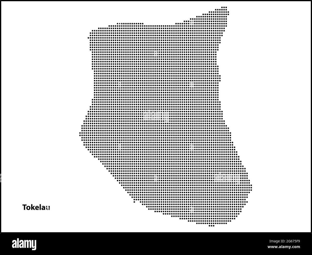Vector halftone Dotted map of Tokelau country for your design, Travel ...