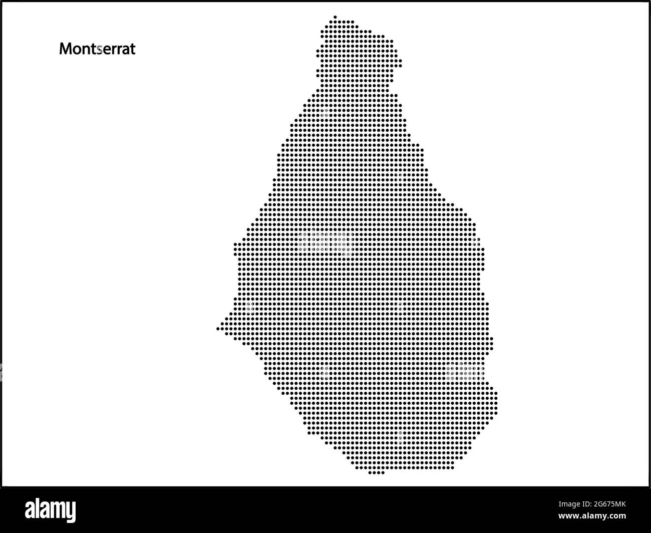 Montserrat travel map hi-res stock photography and images - Alamy