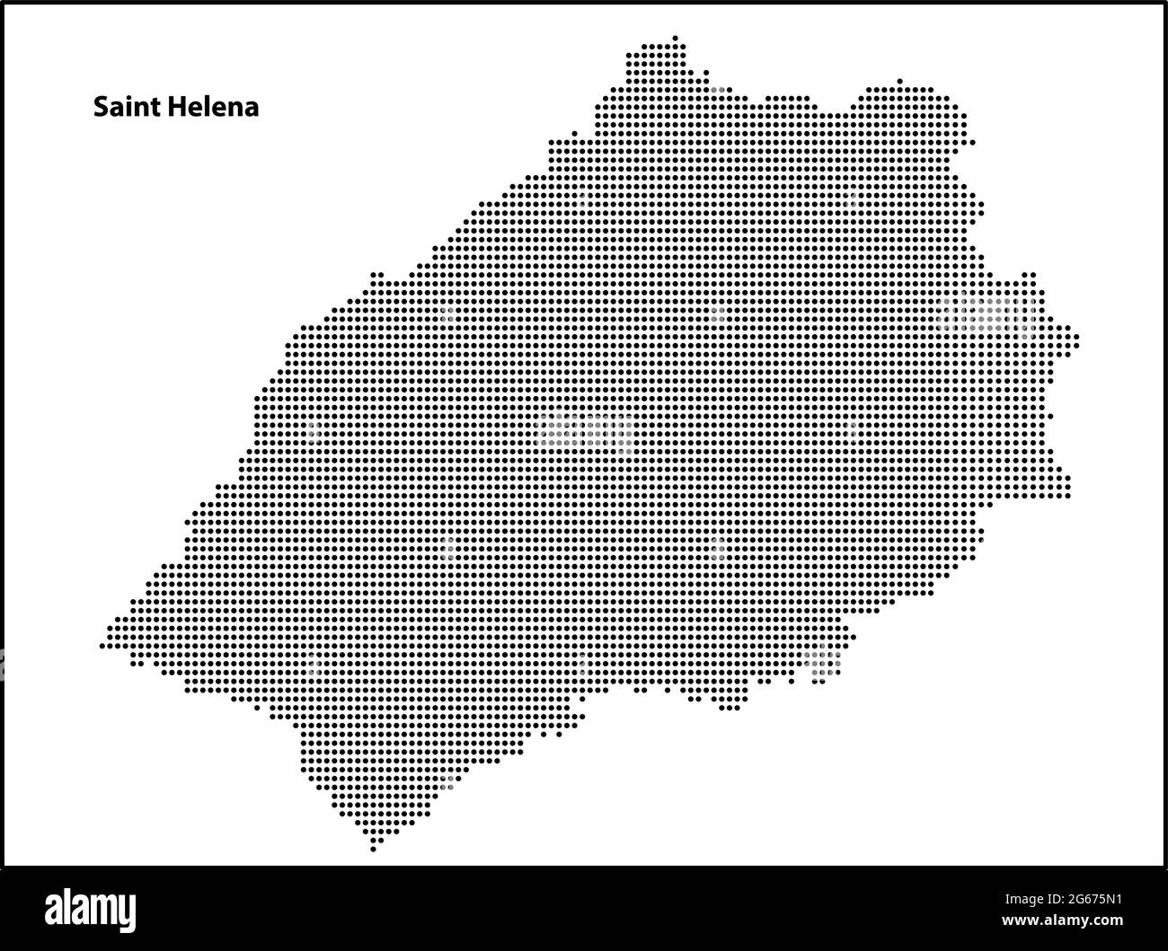 Vector halftone Dotted map of Saint Helena country for your design ...