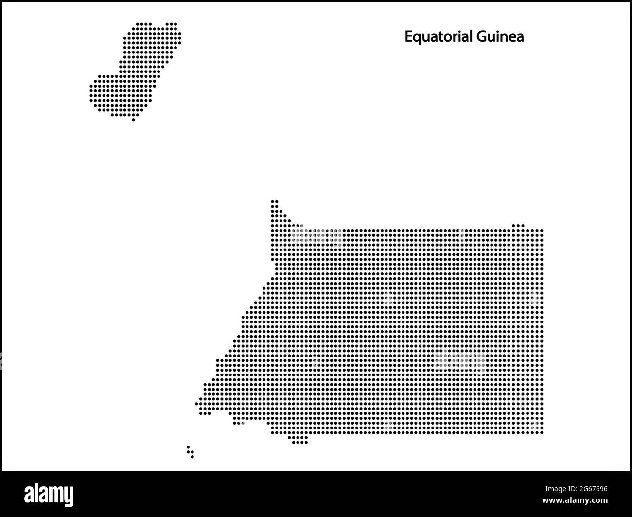 Vector halftone Dotted map of Equatorial Guinea country for your design ...