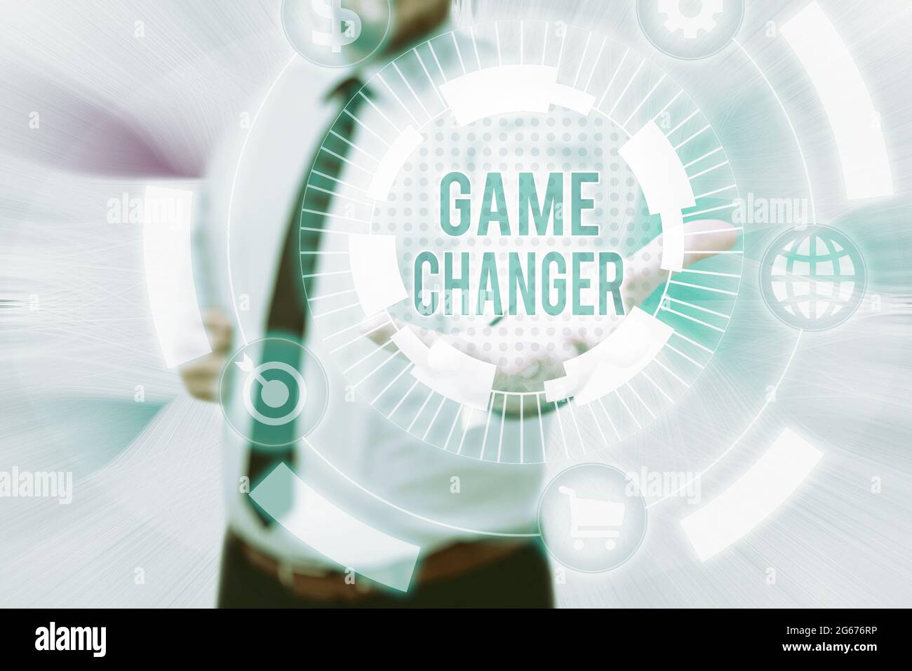 Conceptual display Game Changer. Internet Concept Sports Data ...