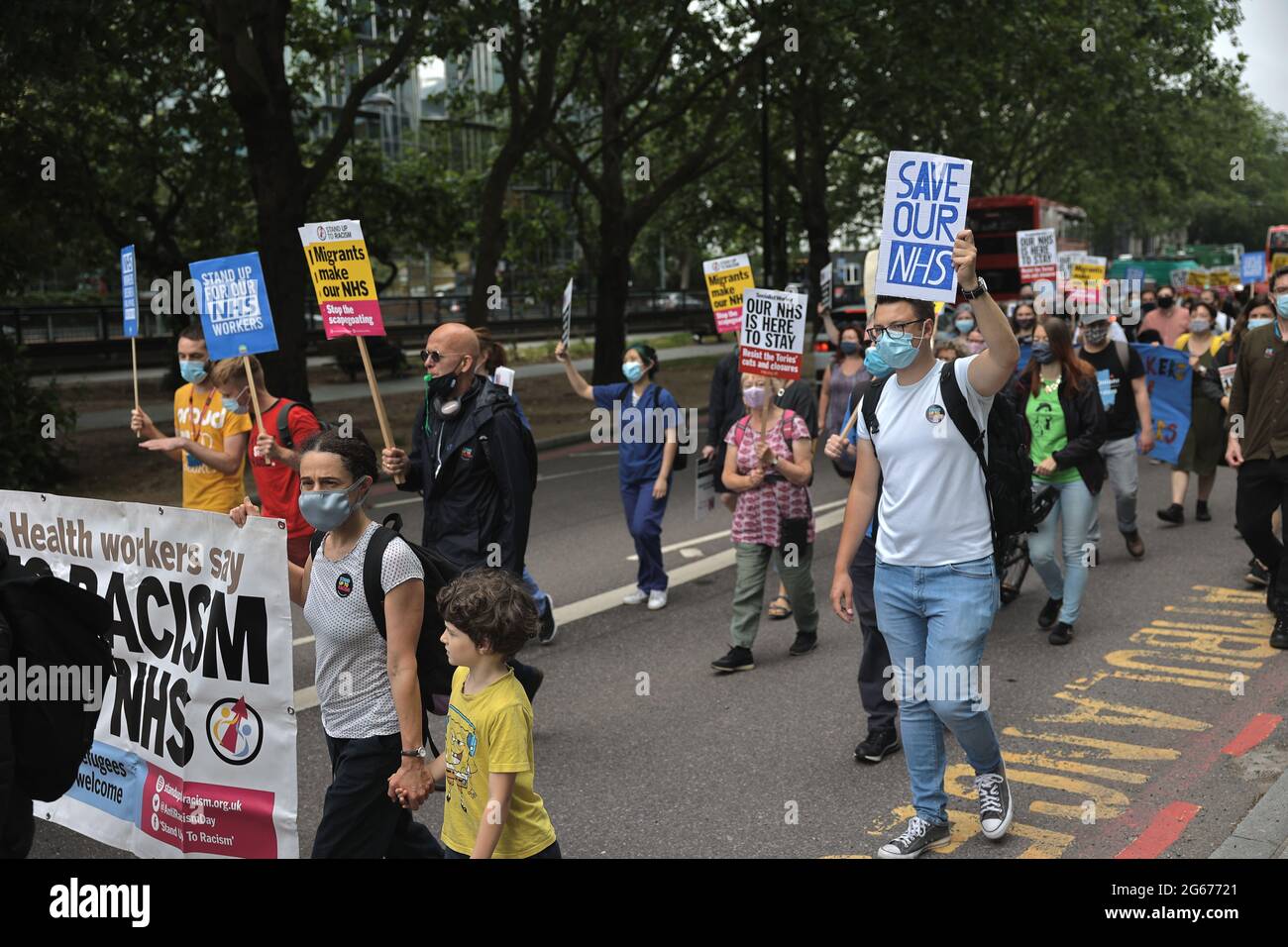 Nhs protests signs hi-res stock photography and images - Alamy