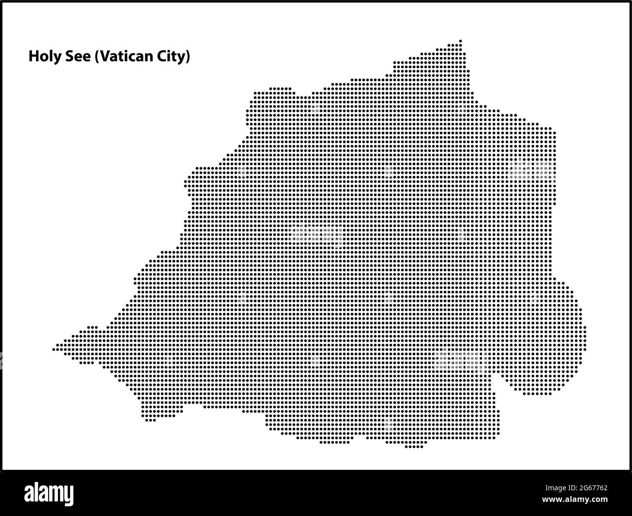 Vector halftone Dotted map of Holy See (Vatican City) country for your ...
