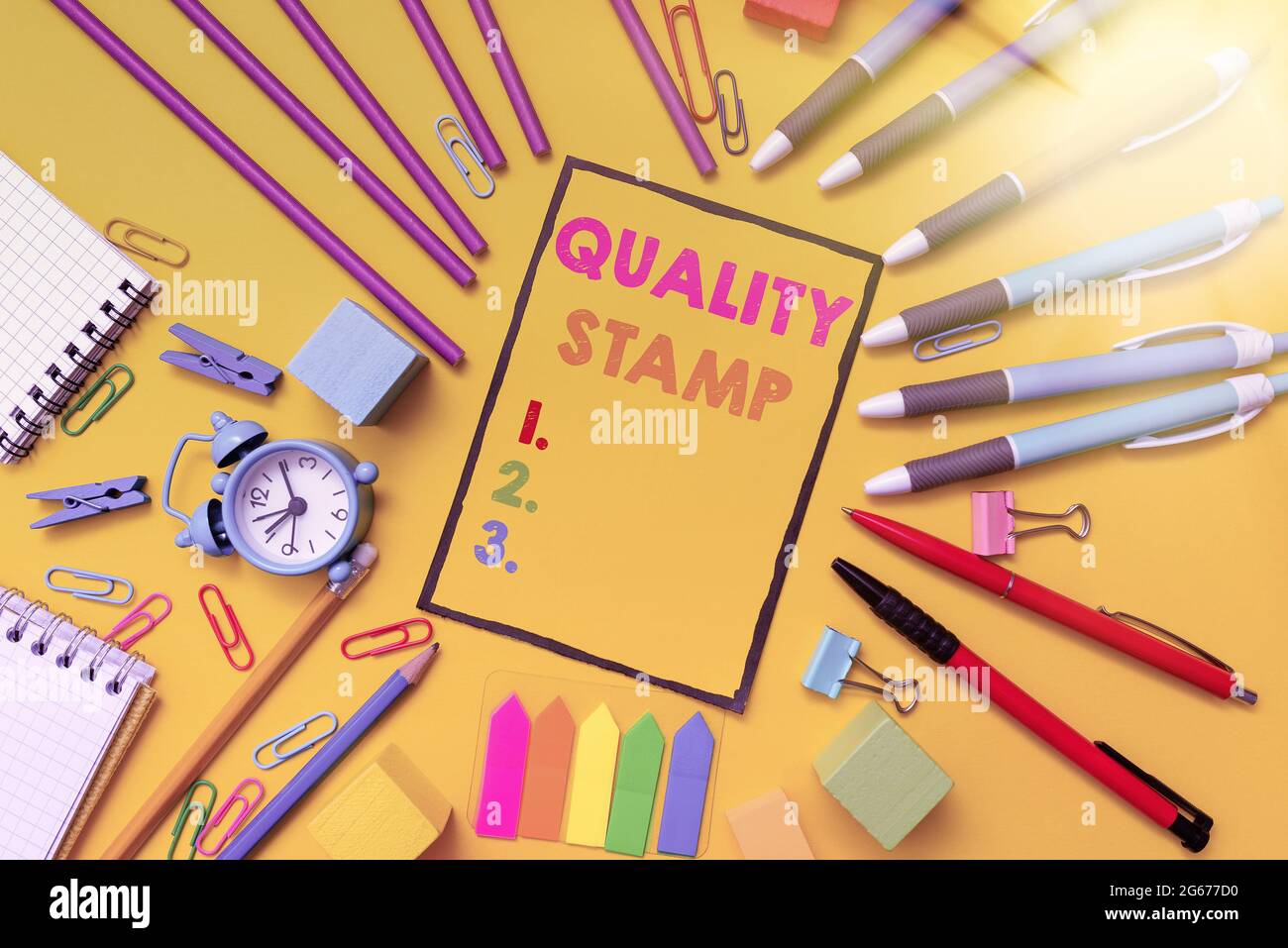 Text sign showing Quality Stamp. Business concept Seal of Approval Good ...