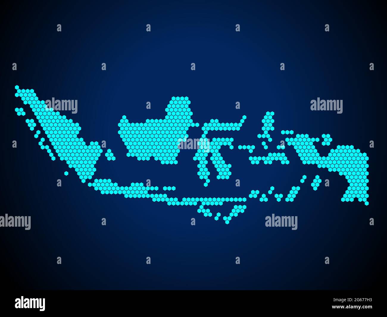 Indonesia map black hi-res stock photography and images - Alamy