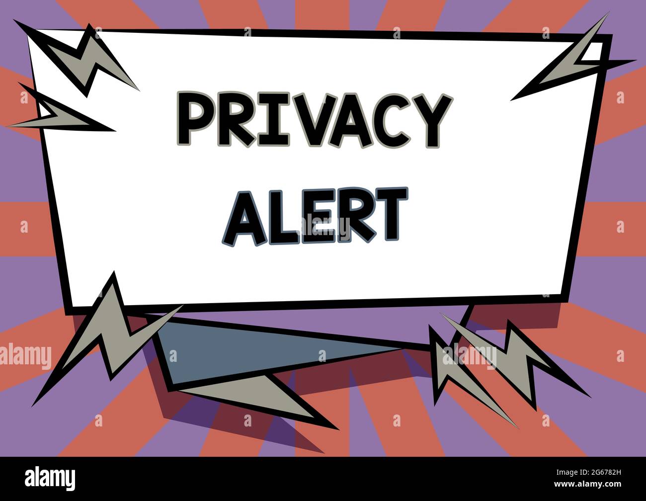 Inspiration showing sign Privacy Alert. Word for warns the user from ...