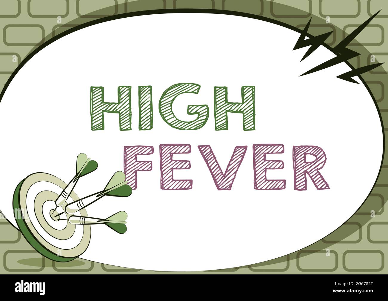 Writing displaying text High Fever. Word for medical condition which ...