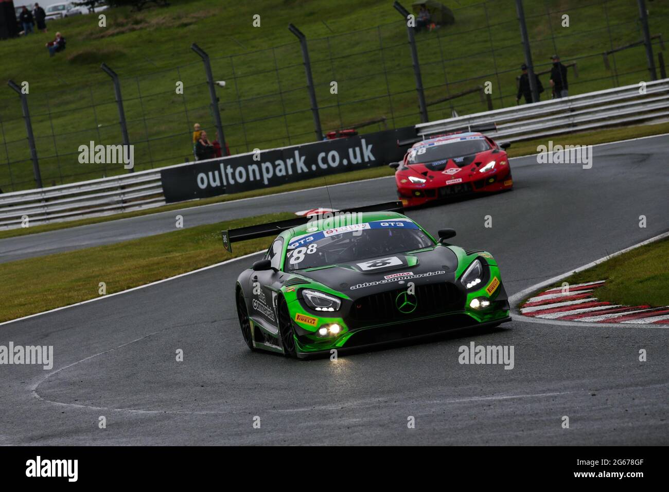 Oulton Park, Cheshire, UK. 03rd July, 2021. Abba Racing Mercedes AMG ...