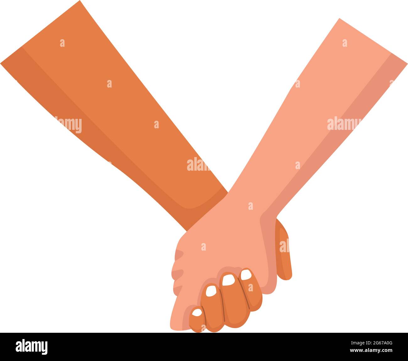 friends holding hands Stock Vector Image & Art - Alamy