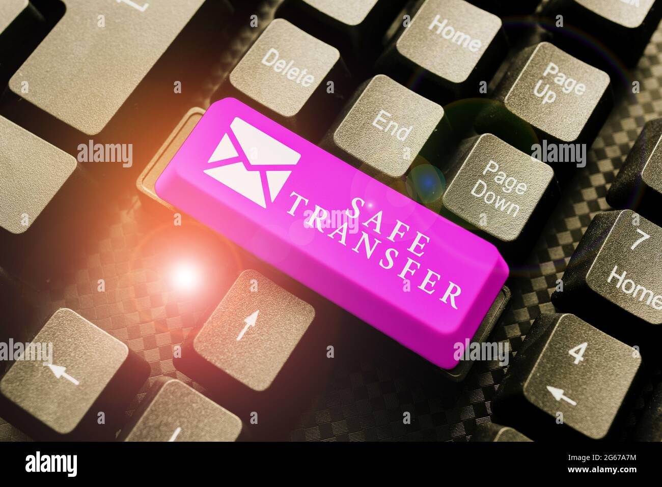 Writing displaying text Safe Transfer. Concept meaning Wire Transfers ...