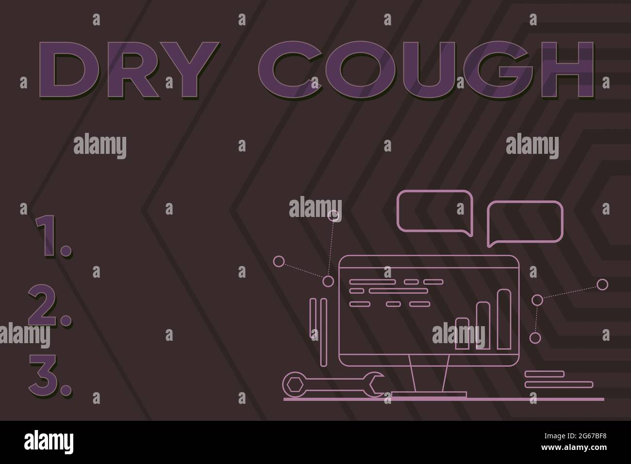 Hand writing sign Dry Cough. Business approach cough that are not ...