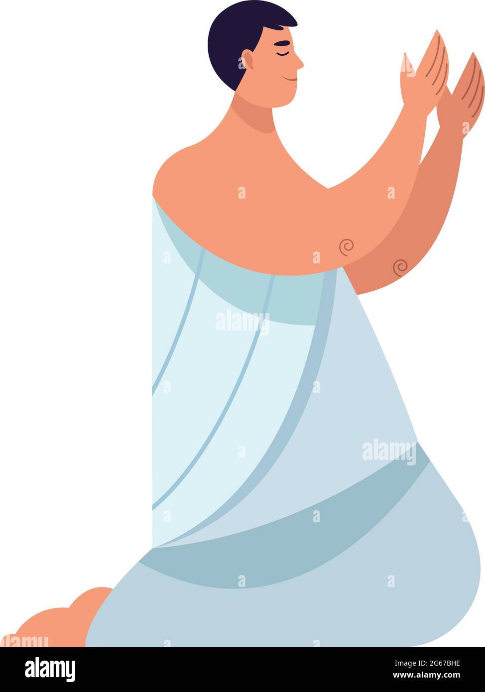 Muslim Man Praying Stock Vector Image And Art Alamy