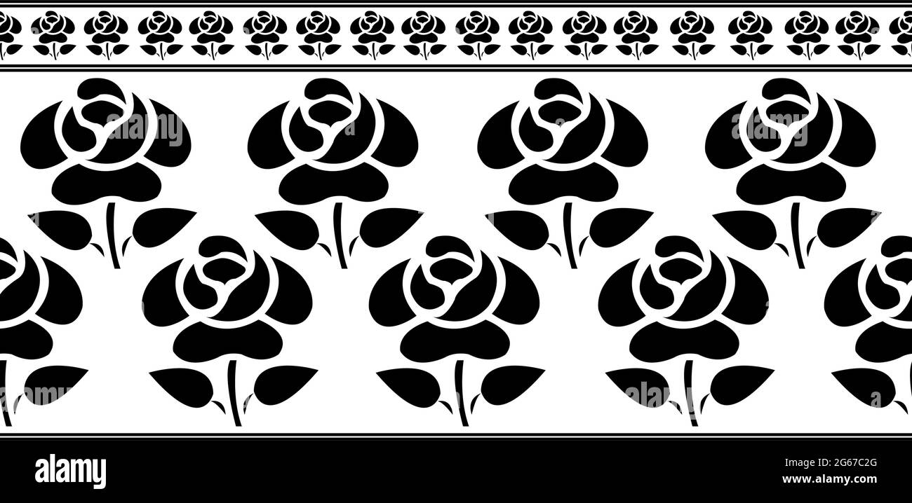 Saree Borders Designs Vector